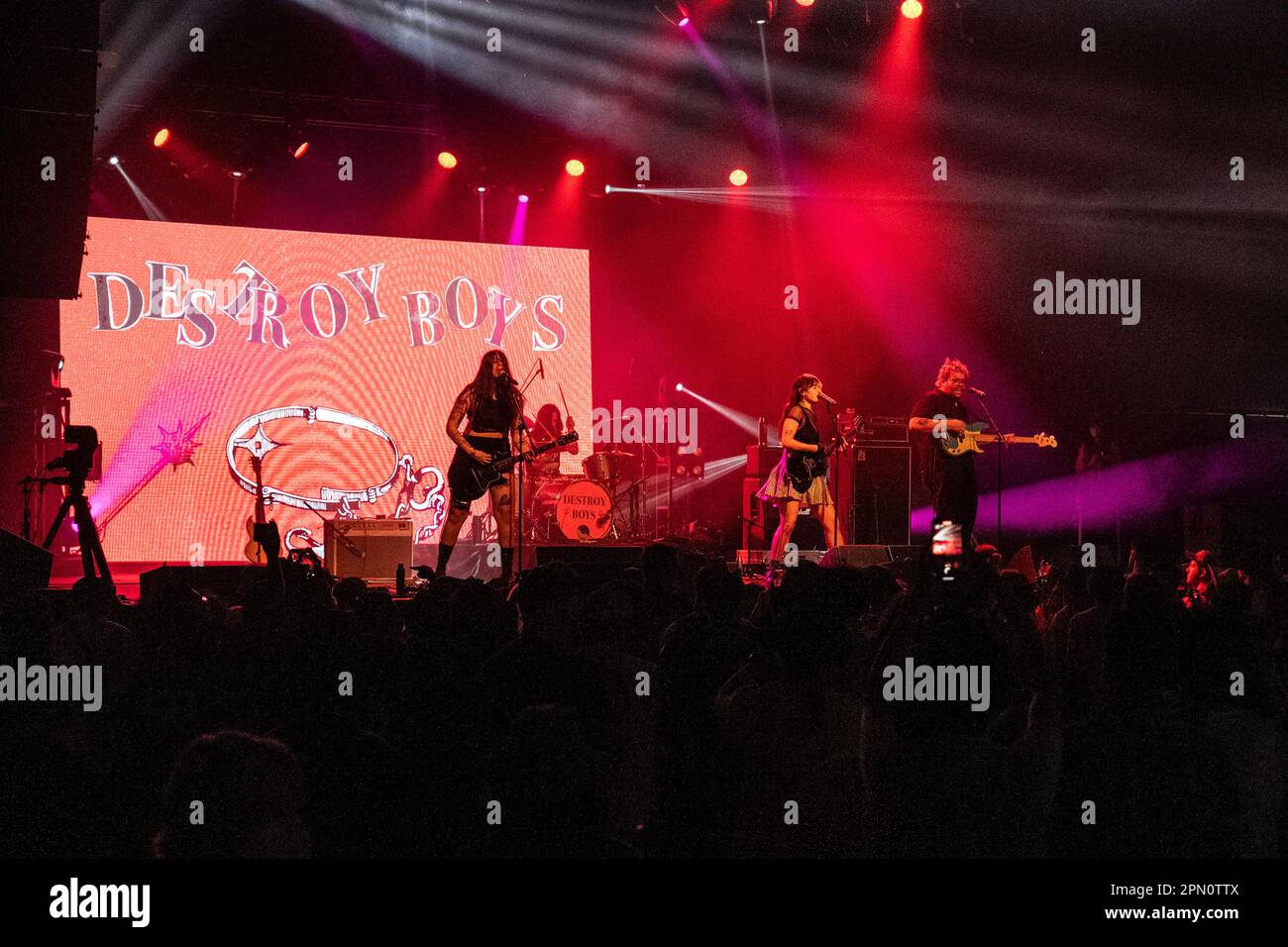 Violet Mayugba, left, Narsai Malik, Alexia Roditis and David Orozco of ...