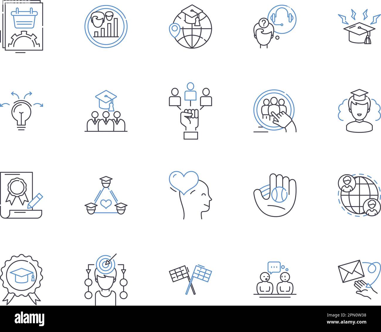Sport Education outline icons collection. Sports, Education, Coaching ...