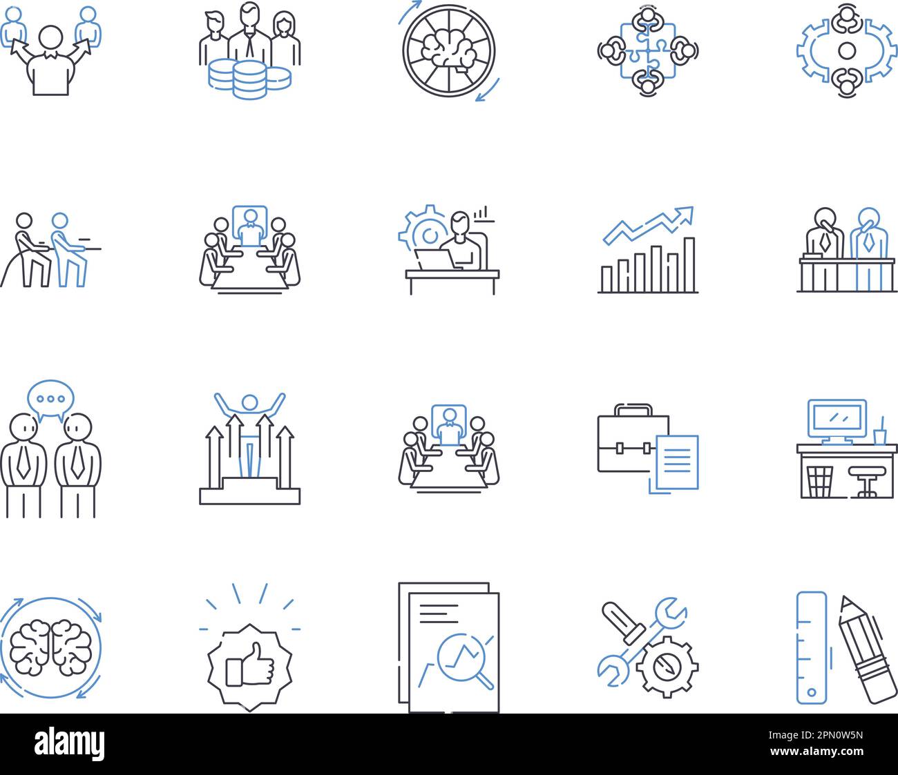 Department workmates outline icons collection. Colleagues, Coworkers ...