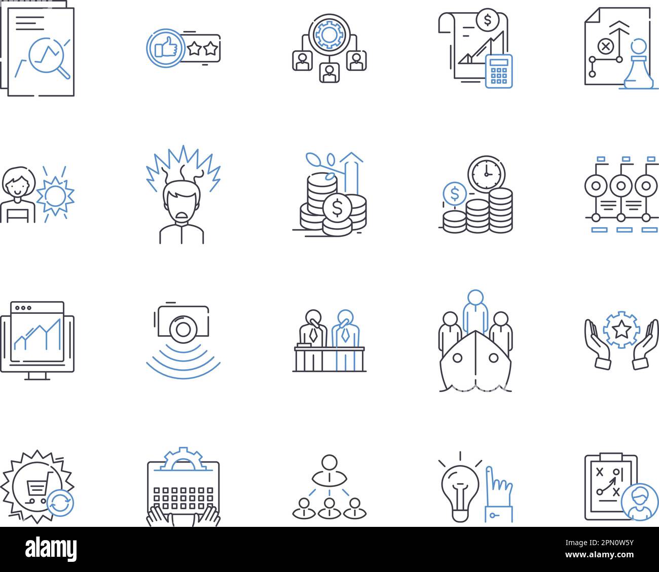 Strategy and concept outline icons collection. Strategy, Concept ...