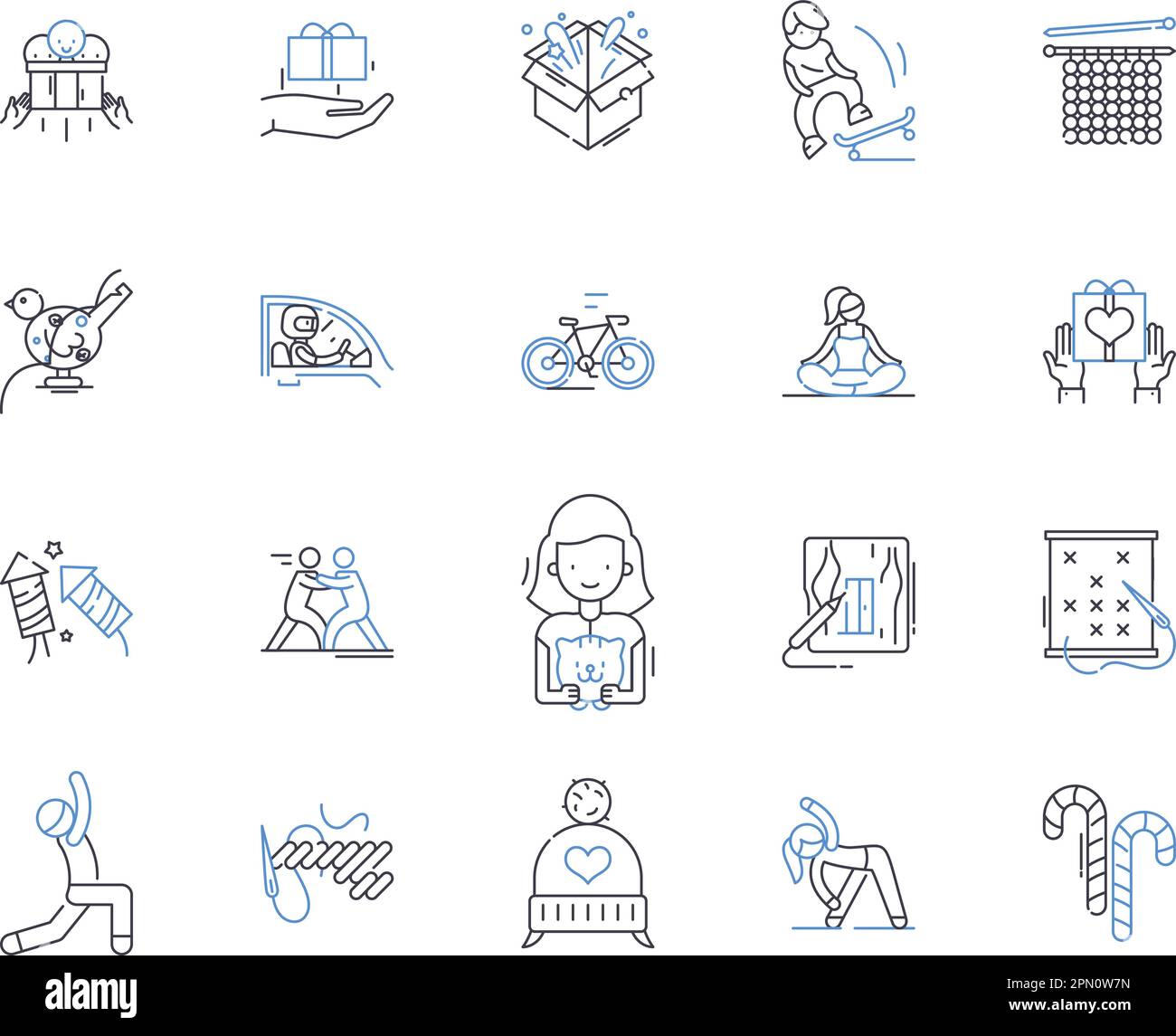Handcraft outline icons collection. handcraft, artisan, craft ...