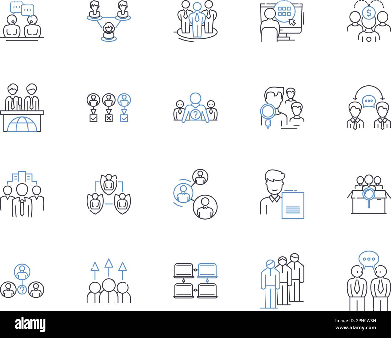 Meeting agenda outline icons collection. Agenda, Meeting, Attendees ...