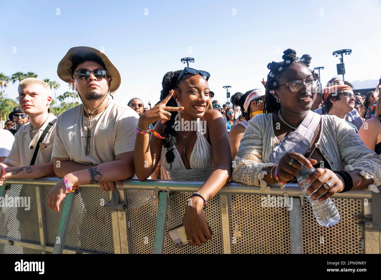 Festivalgoers are seen at the Coachella Music and Arts Festival at the ...