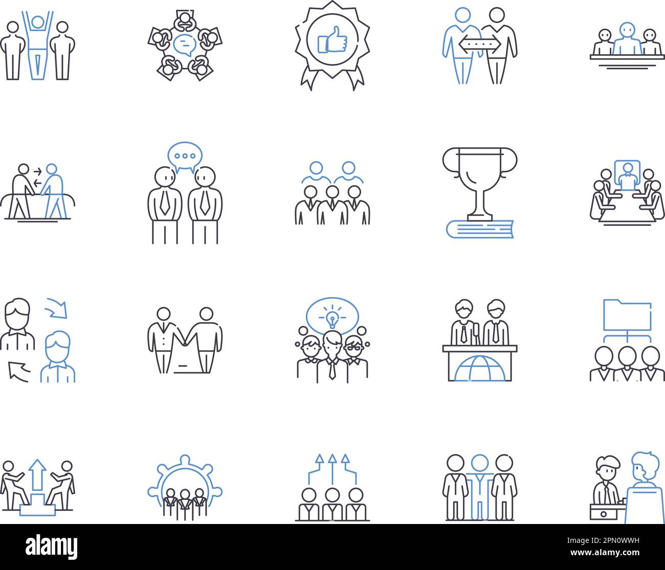 Team building outline icons collection. Teamwork, Collaboration ... Team building outline icons collection. Teamwork, Collaboration ...