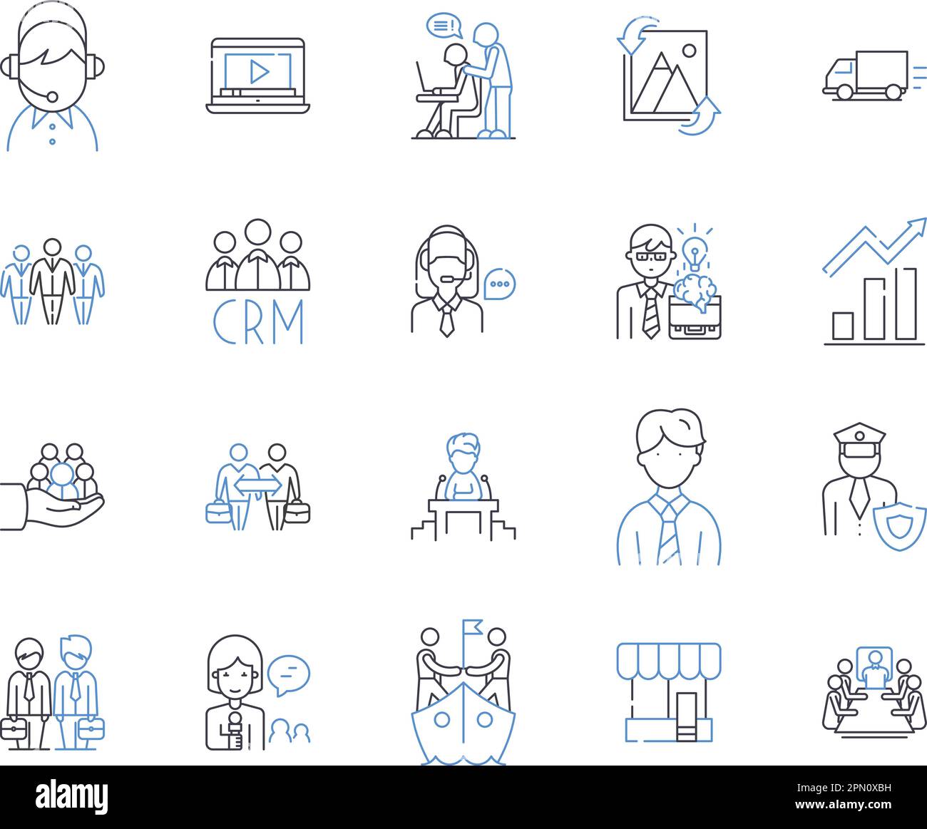 Career and success outline icons collection. Career, Success ...