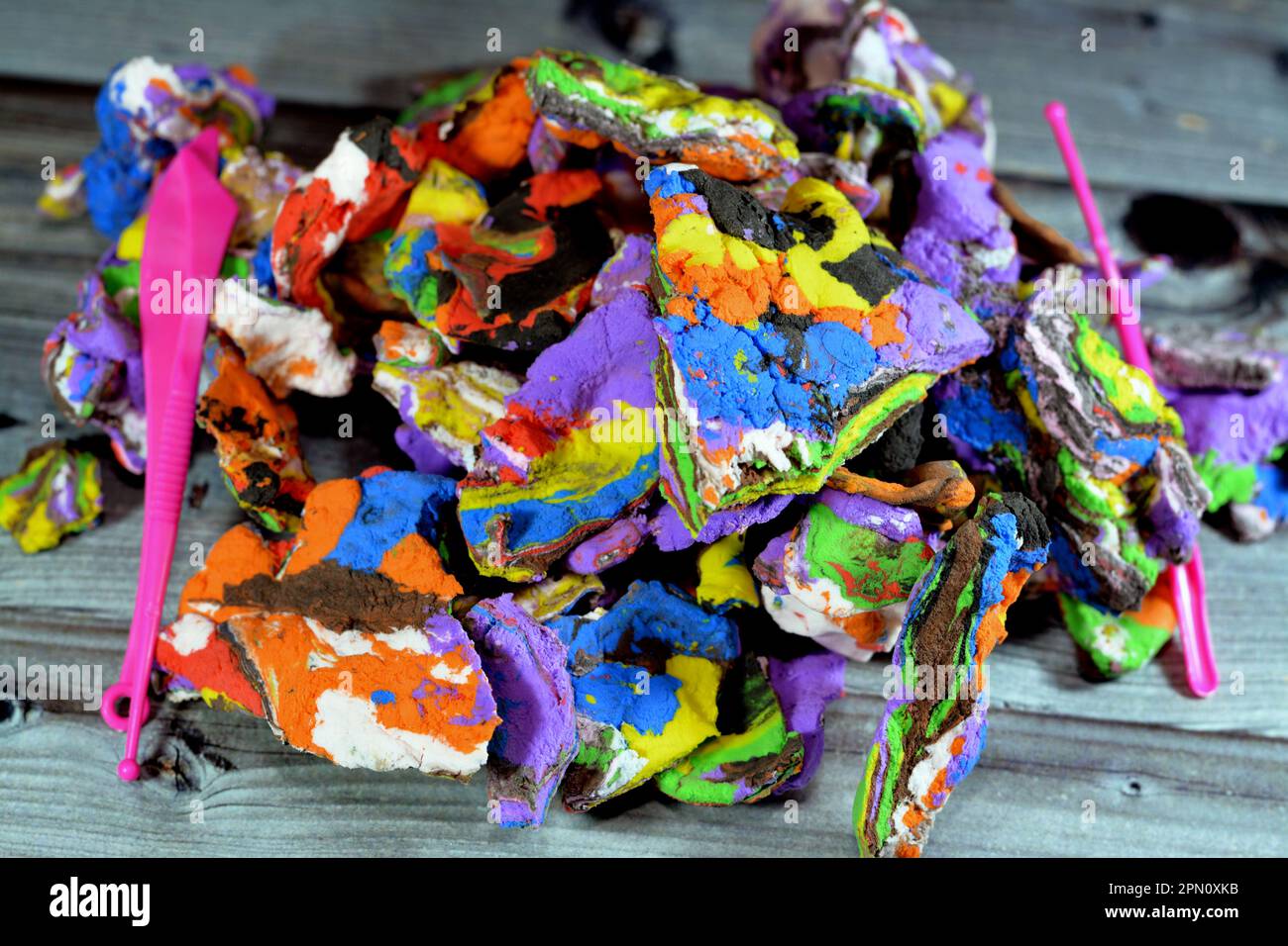 dry air clay modeling fun pieces for children, creative art colorful ...