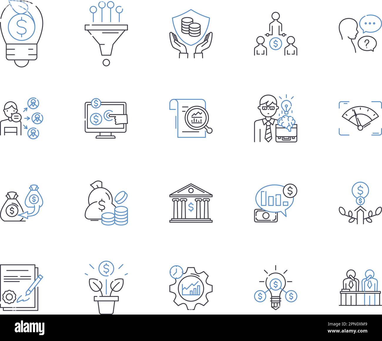 Online stores outline icons collection. e-commerce, shopping, stores ...