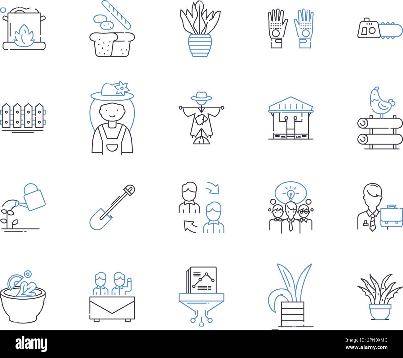 Harvesting crops Stock Vector Images - Alamy