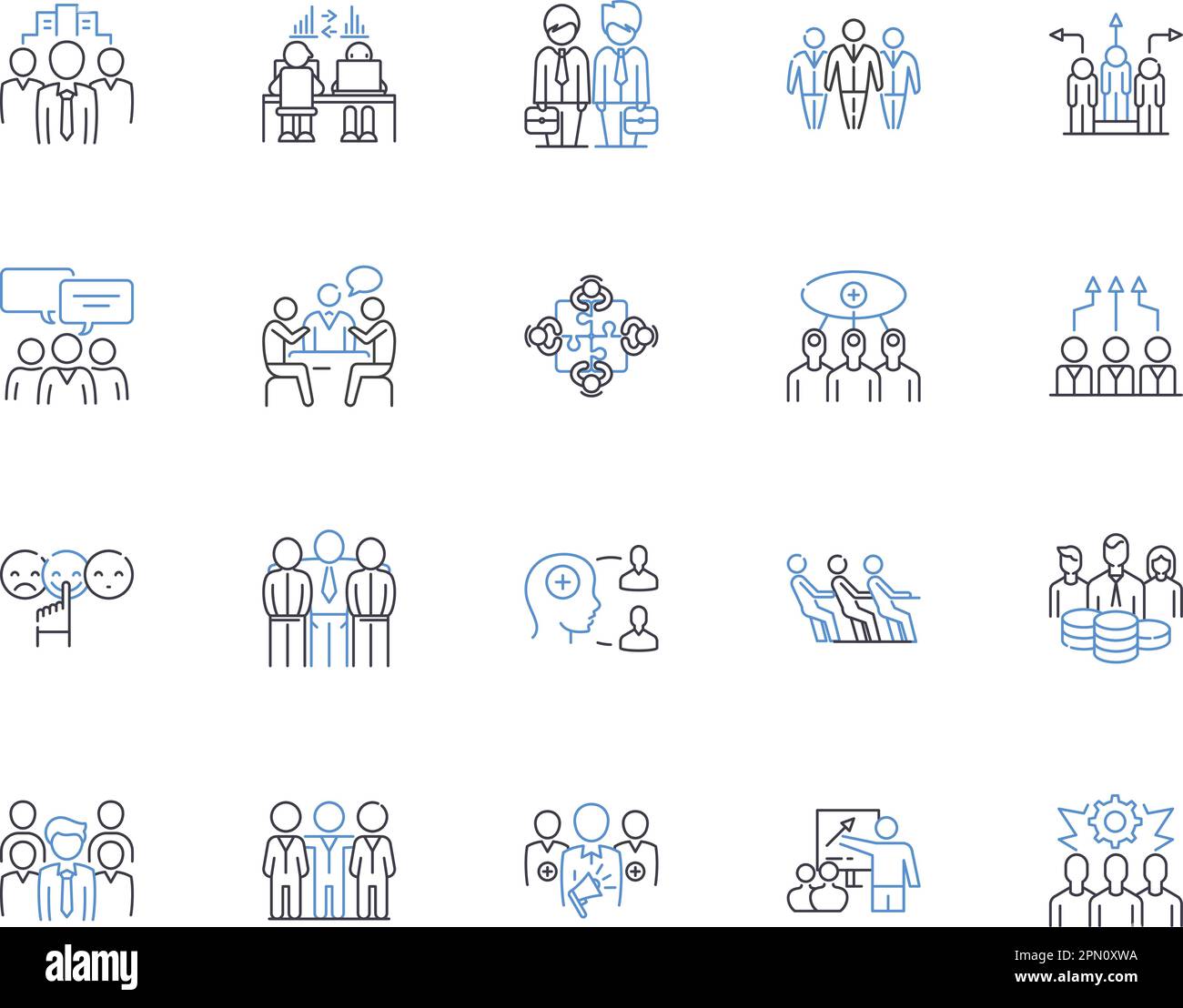 Management colleguages outline icons collection. Management, Colleges ...