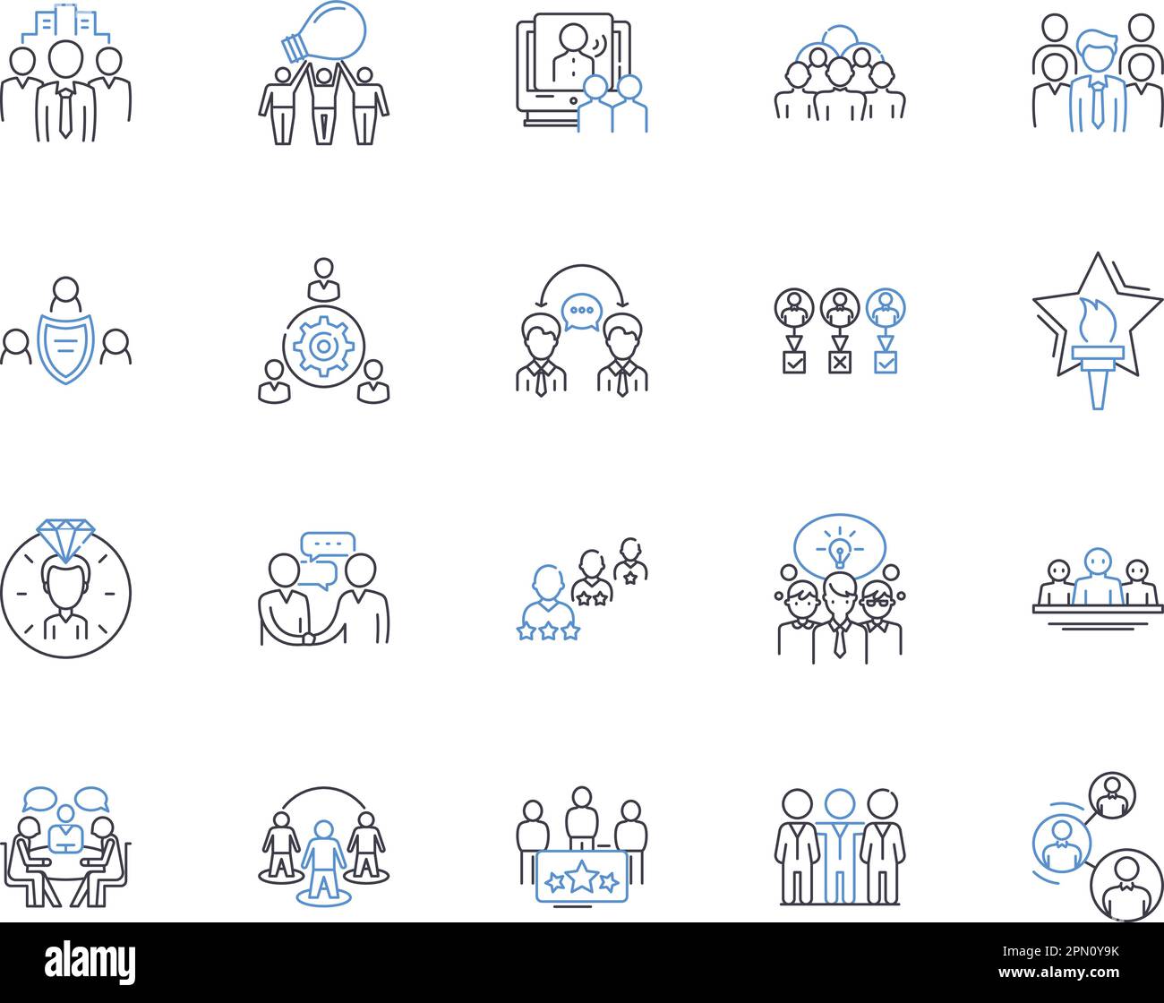 Workmates outline icons collection. Colleagues, Coworkers, Peers ...