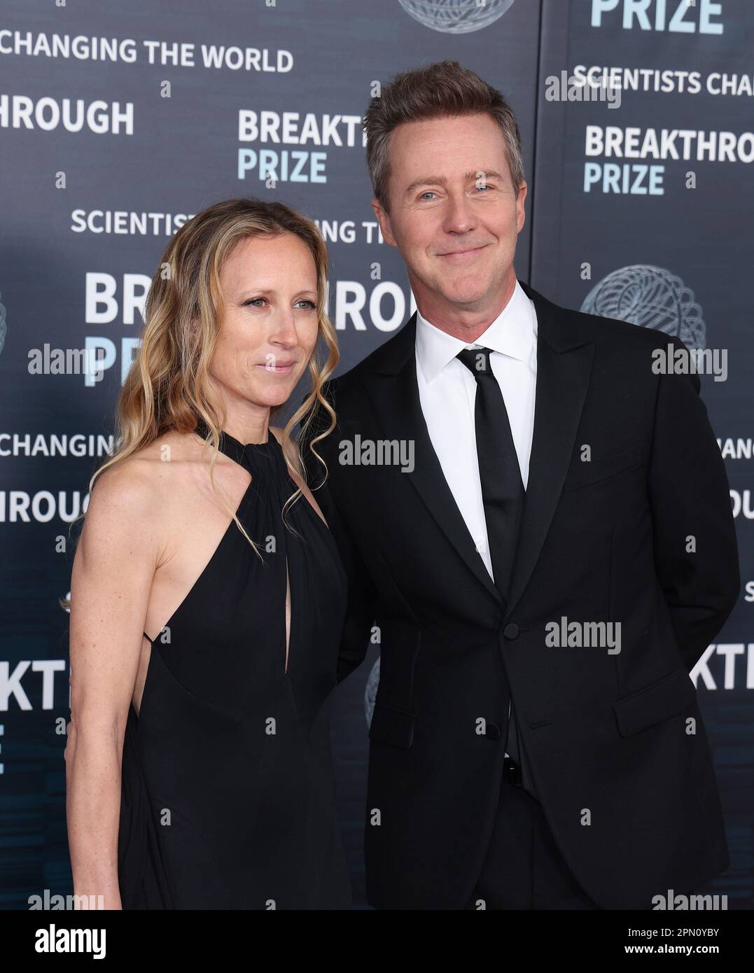 Los Angeles, USA. 15th Apr, 2023. Shauna Robertson and Edward Norton ...