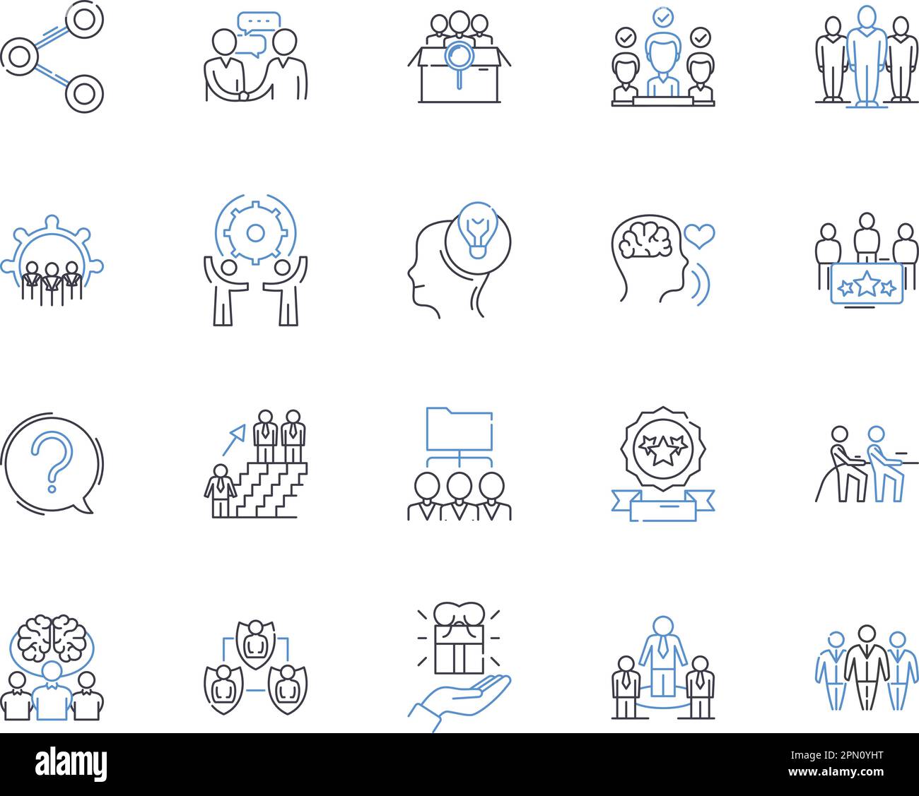 Total Quality Management outline icons collection. TQM, Quality ...