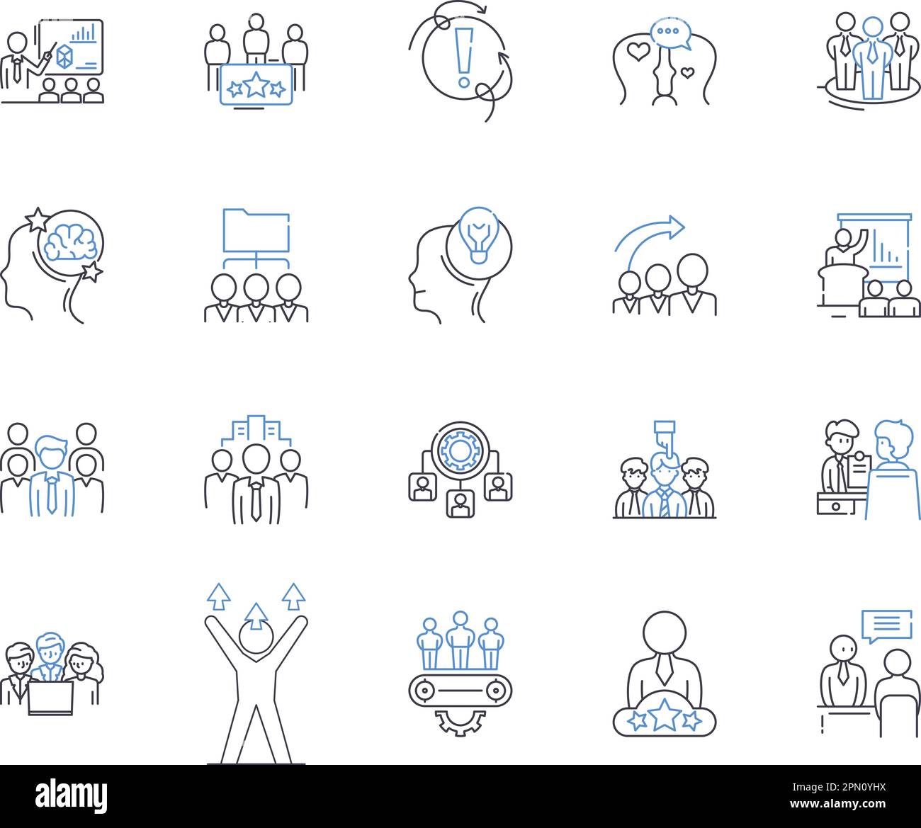 Coworkers outline icons collection. Colleagues, Collaborators ...