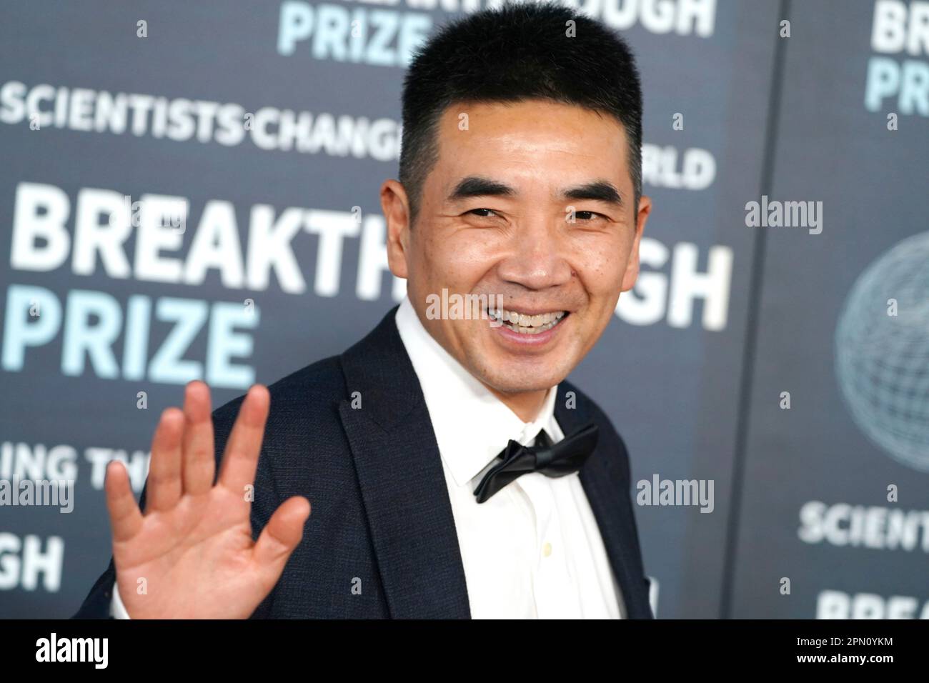 Eric Yuan arrives at the ninth Breakthrough Prize ceremony on Saturday ...