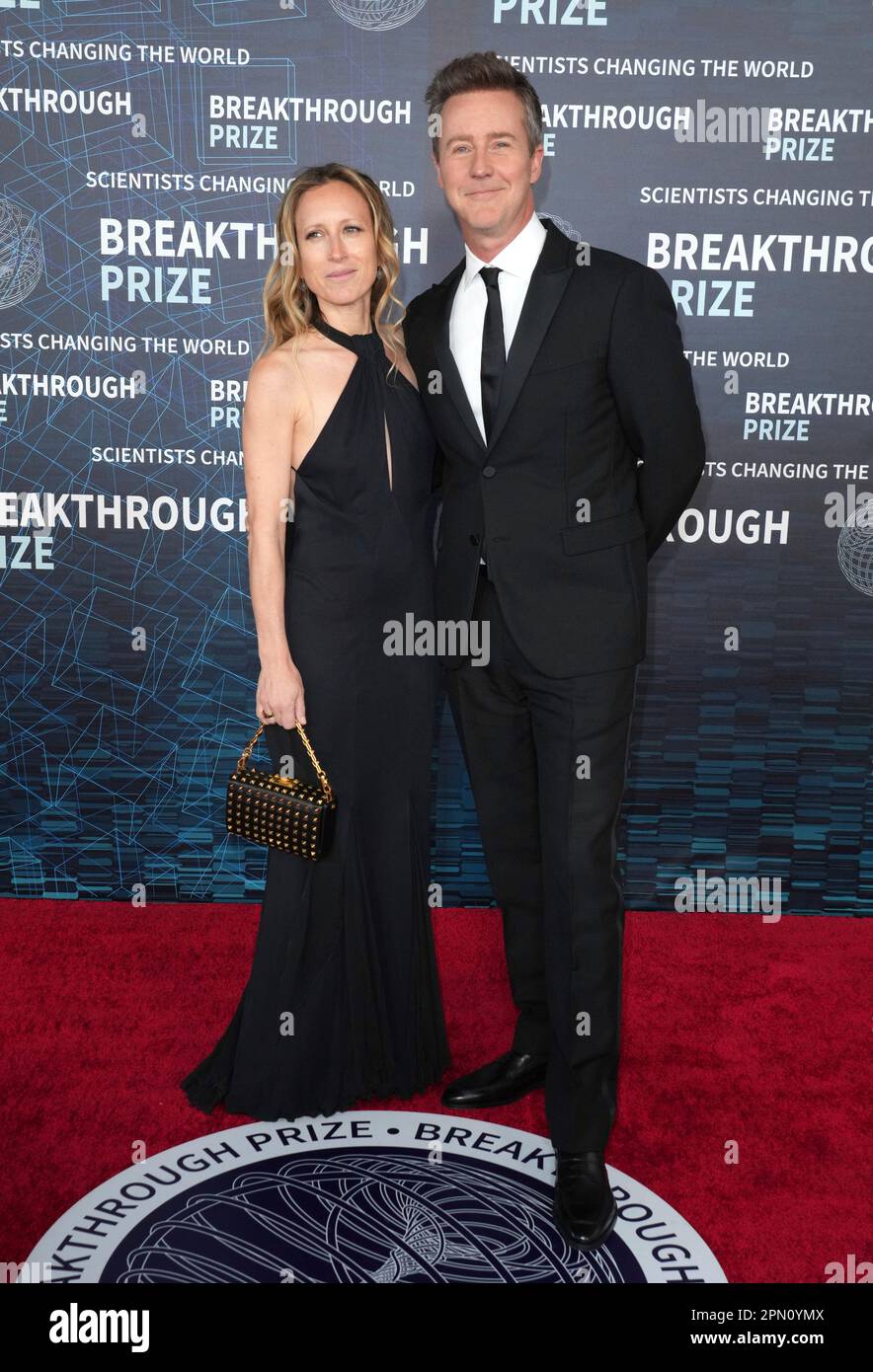 Shauna Robertson, left, and Edward Norton arrive at the ninth ...