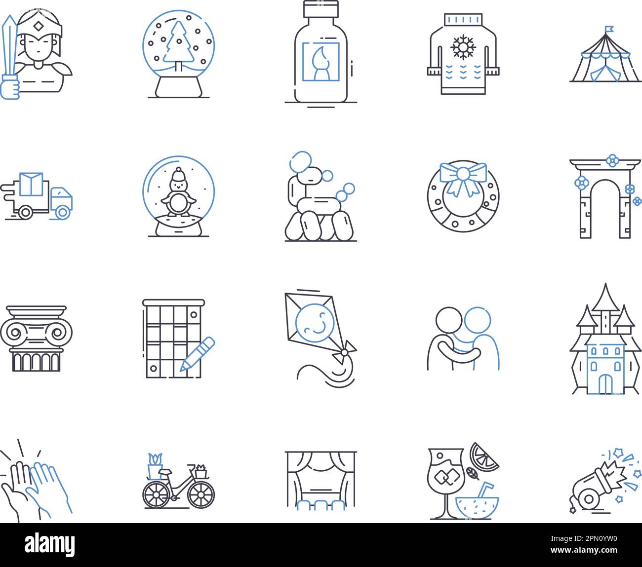 Creative leisure outline icons collection. Crafting, Painting, Reading ...