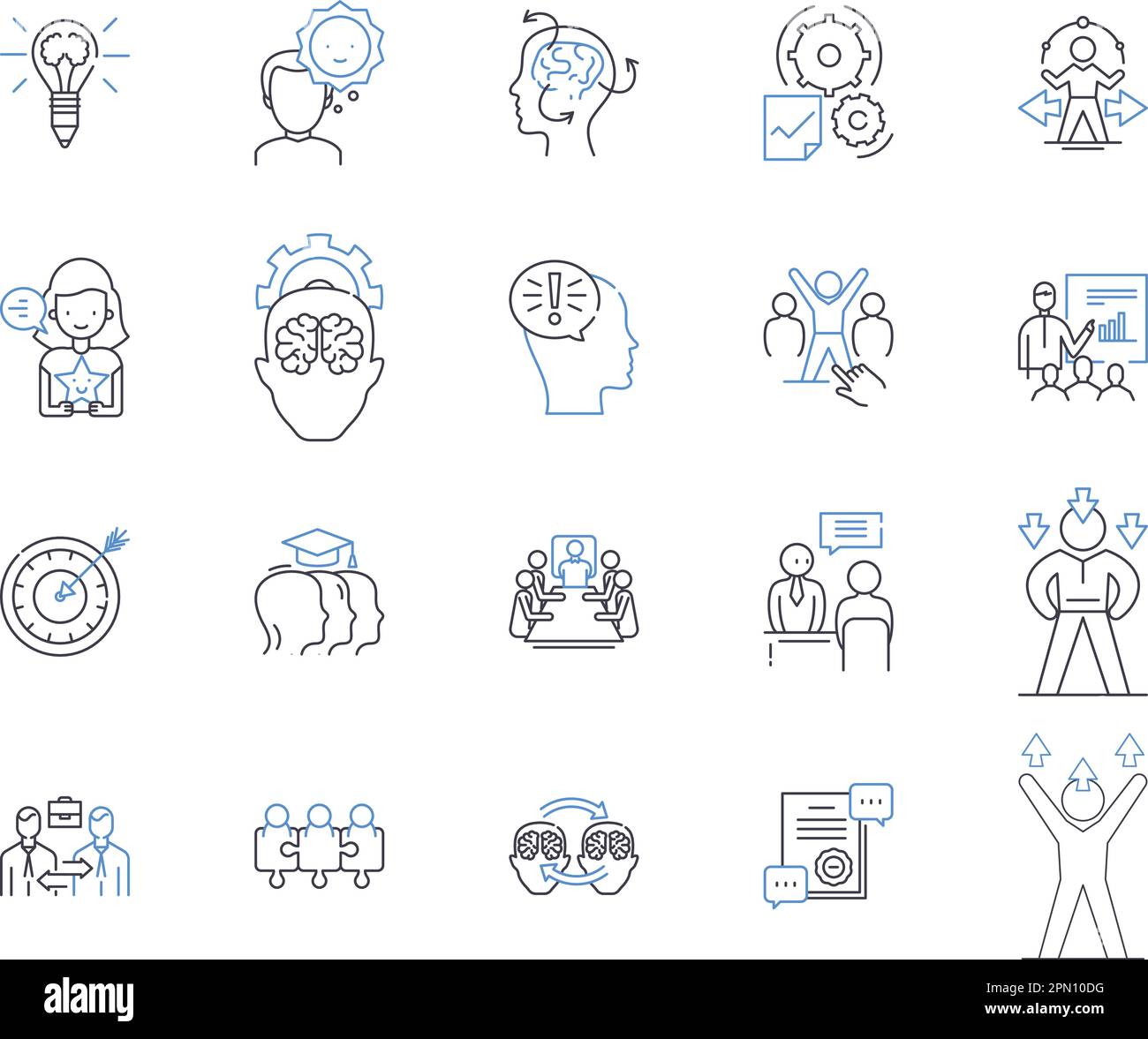 Corporation progress outline icons collection. Growth, Expansion ...