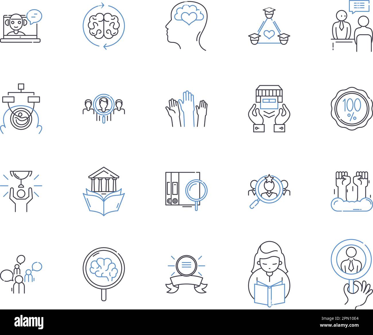 Team studying outline icons collection. Team, studying, colleagues ...