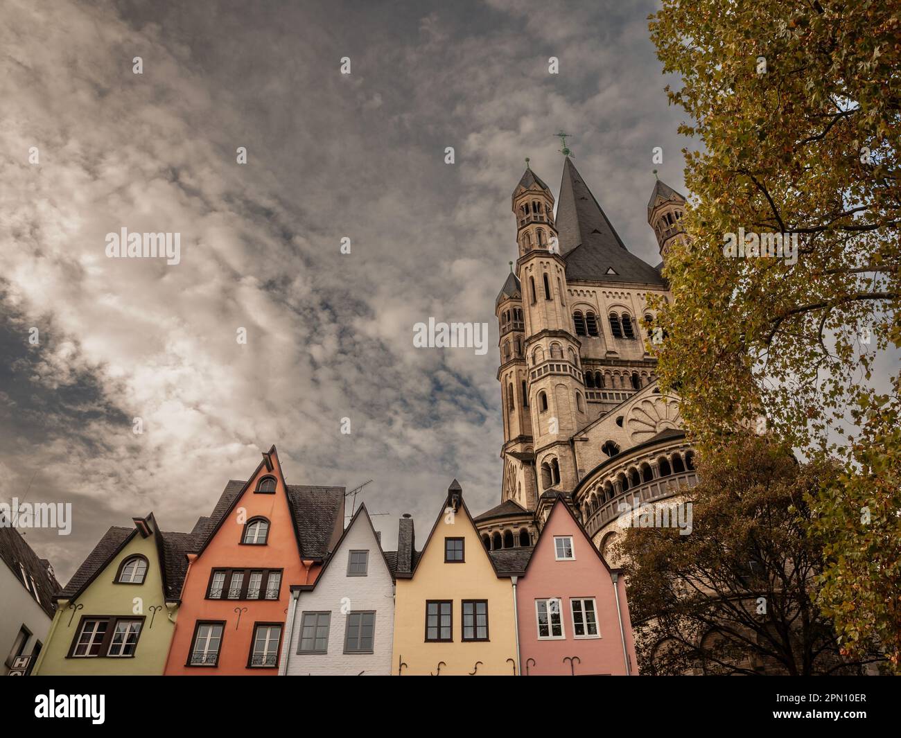 Picture of the Great Saint Martin Church of Cologne. The Great Saint ...