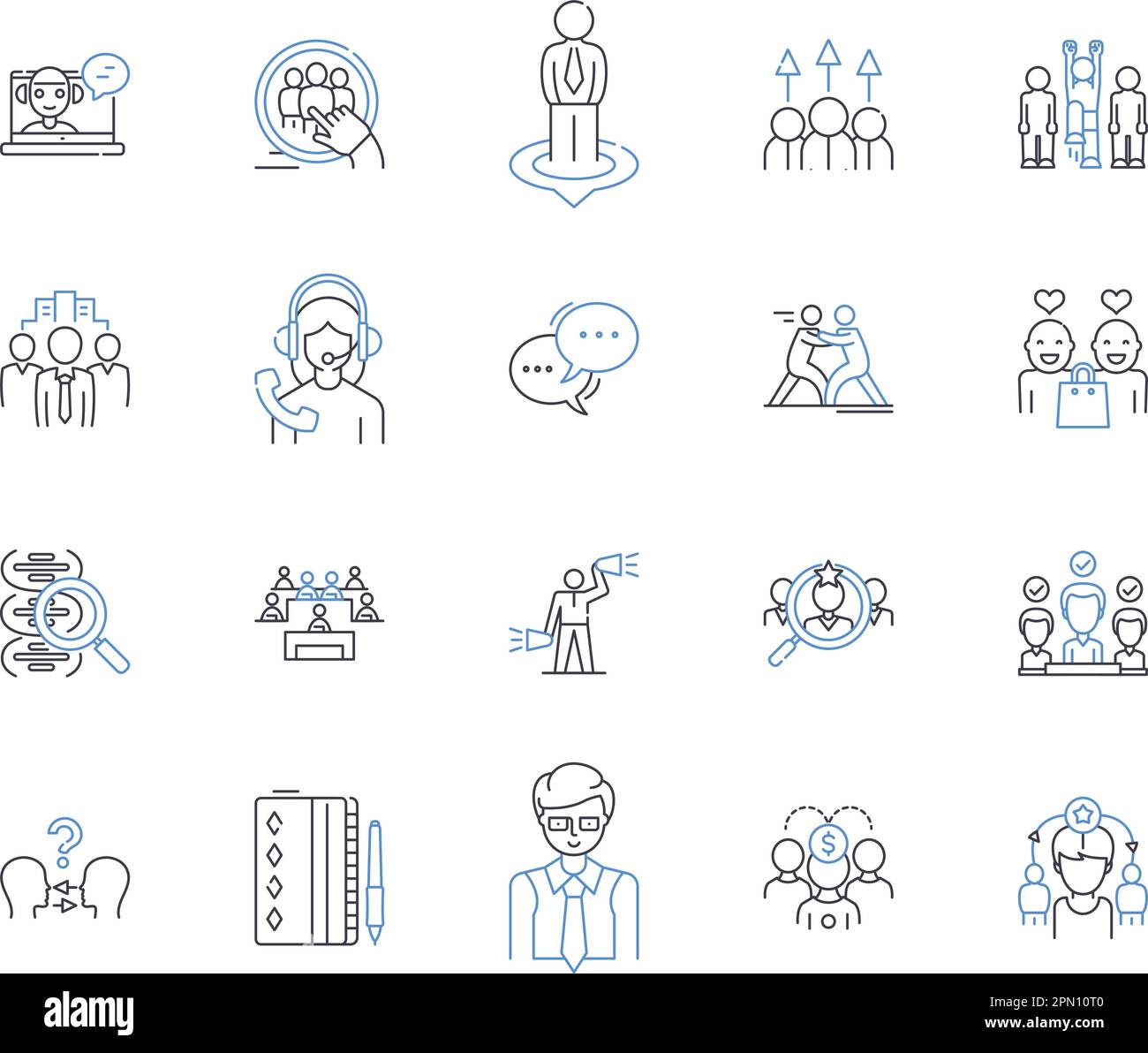Virtual meeting outline icons collection. Online, Conferencing ... Virtual meeting outline icons collection. Online, Conferencing ...