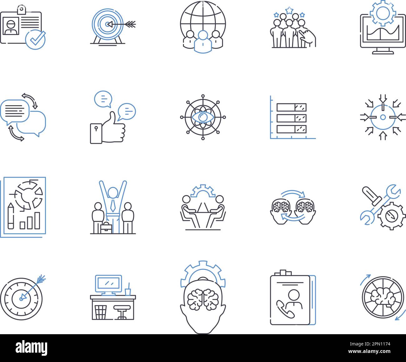 Department employee outline icons collection. Employee, Department ...