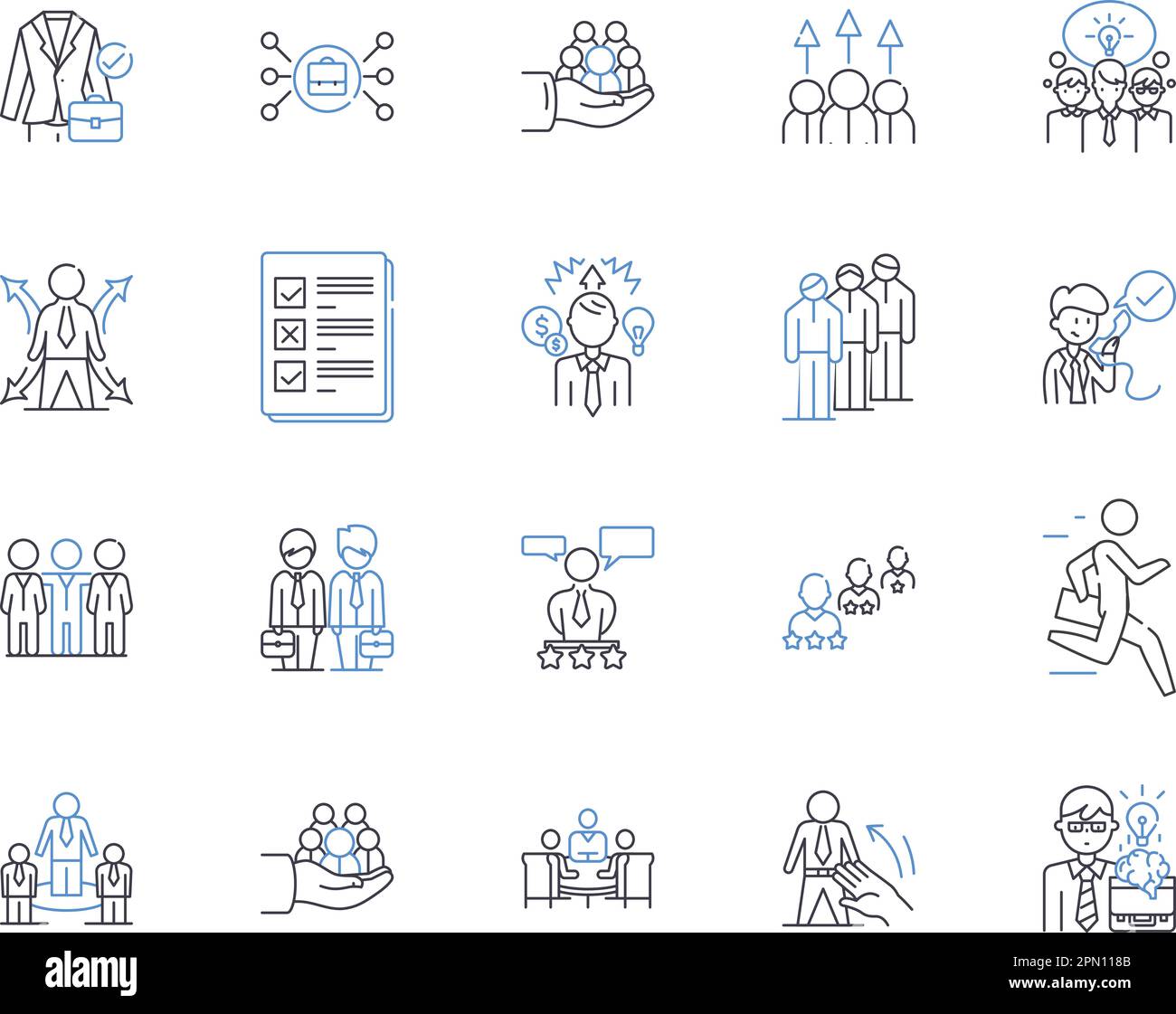 Office coworkers outline icons collection. Colleagues, Coworkers ...