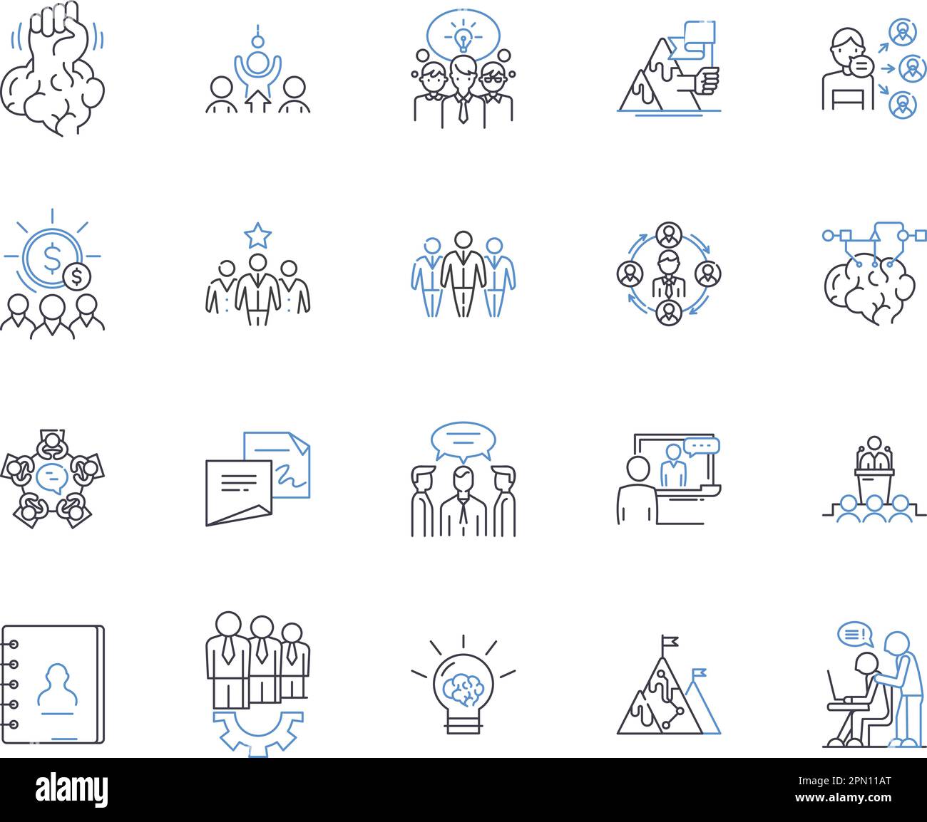 Teambuilding icons outline icons collection. Team, building, icons ...