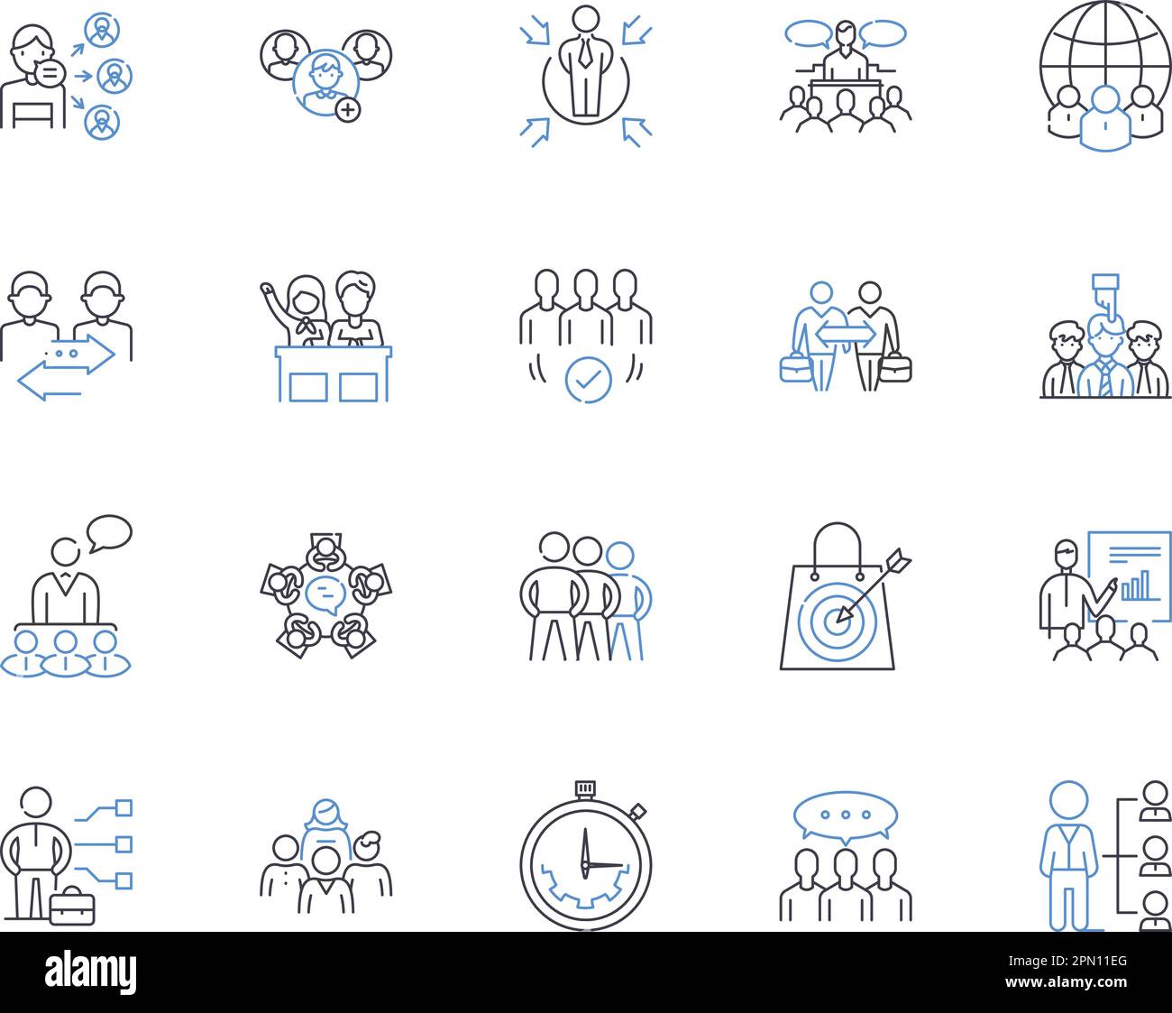 Management colleguages outline icons collection. Management, Colleges ...