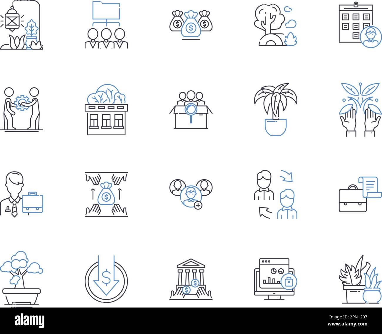 Farming sector outline icons collection. Farming, Sector, Agriculture ...