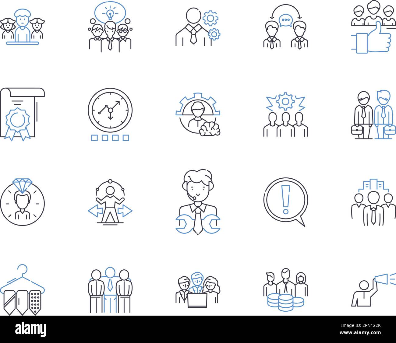 Entrepreneurship outline icons collection. startup, venture, business ...