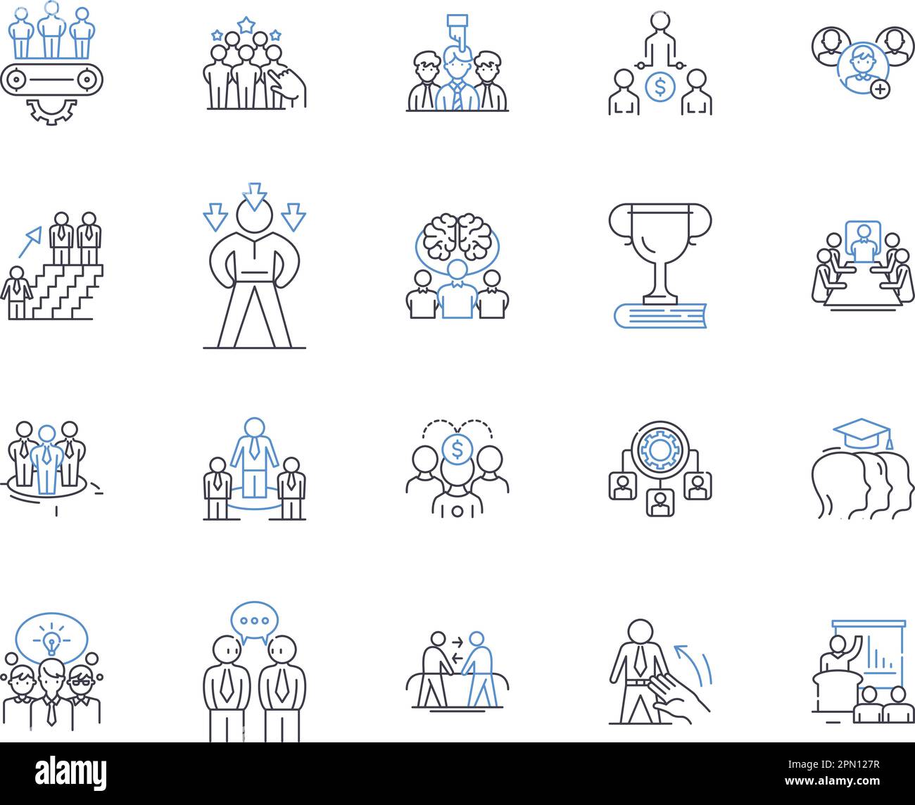 Workmates outline icons collection. Colleagues, Coworkers, Peers ...