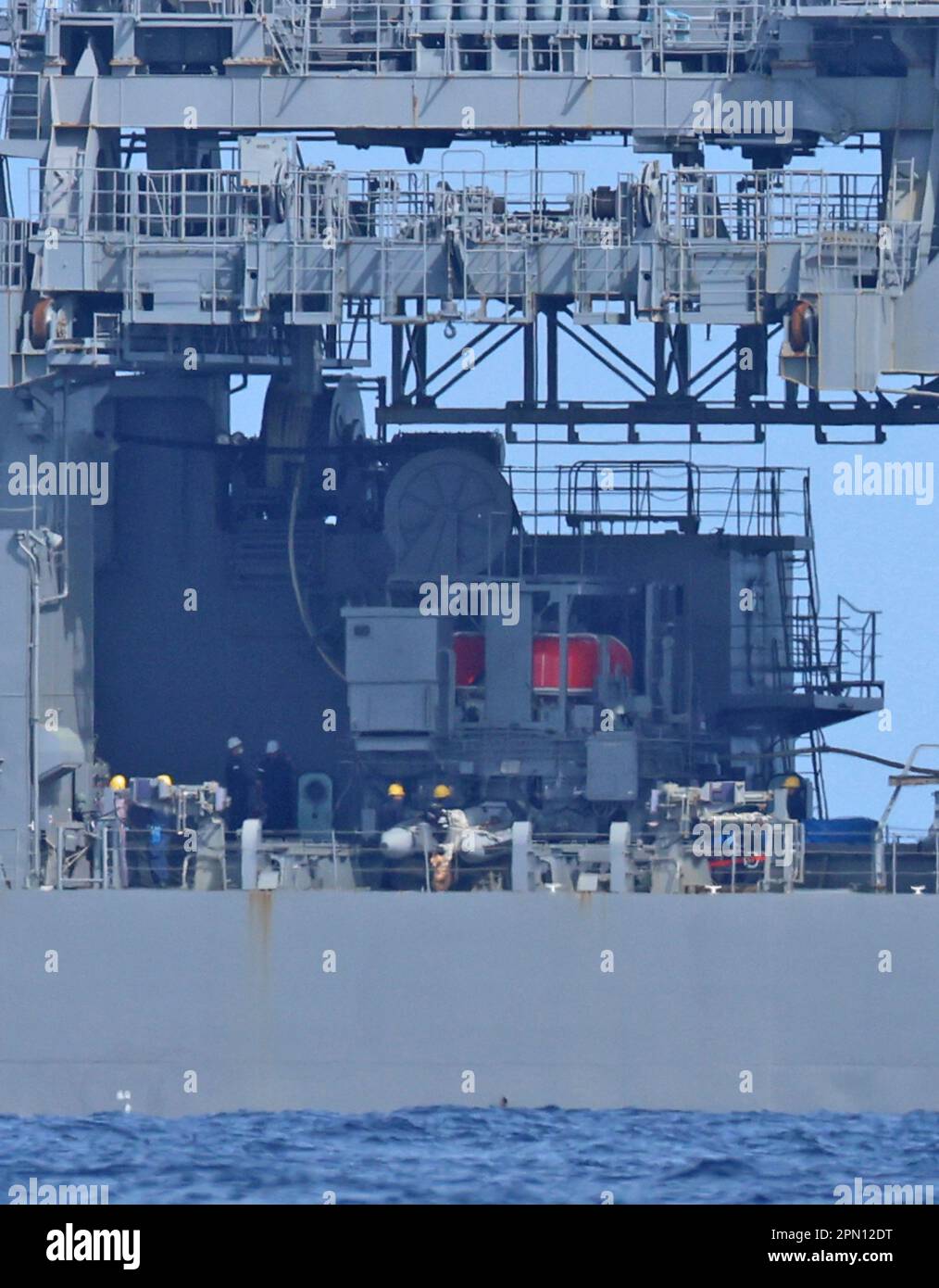 The Chihaya, a World-class submarine rescue ship of the Japan Maritime ...