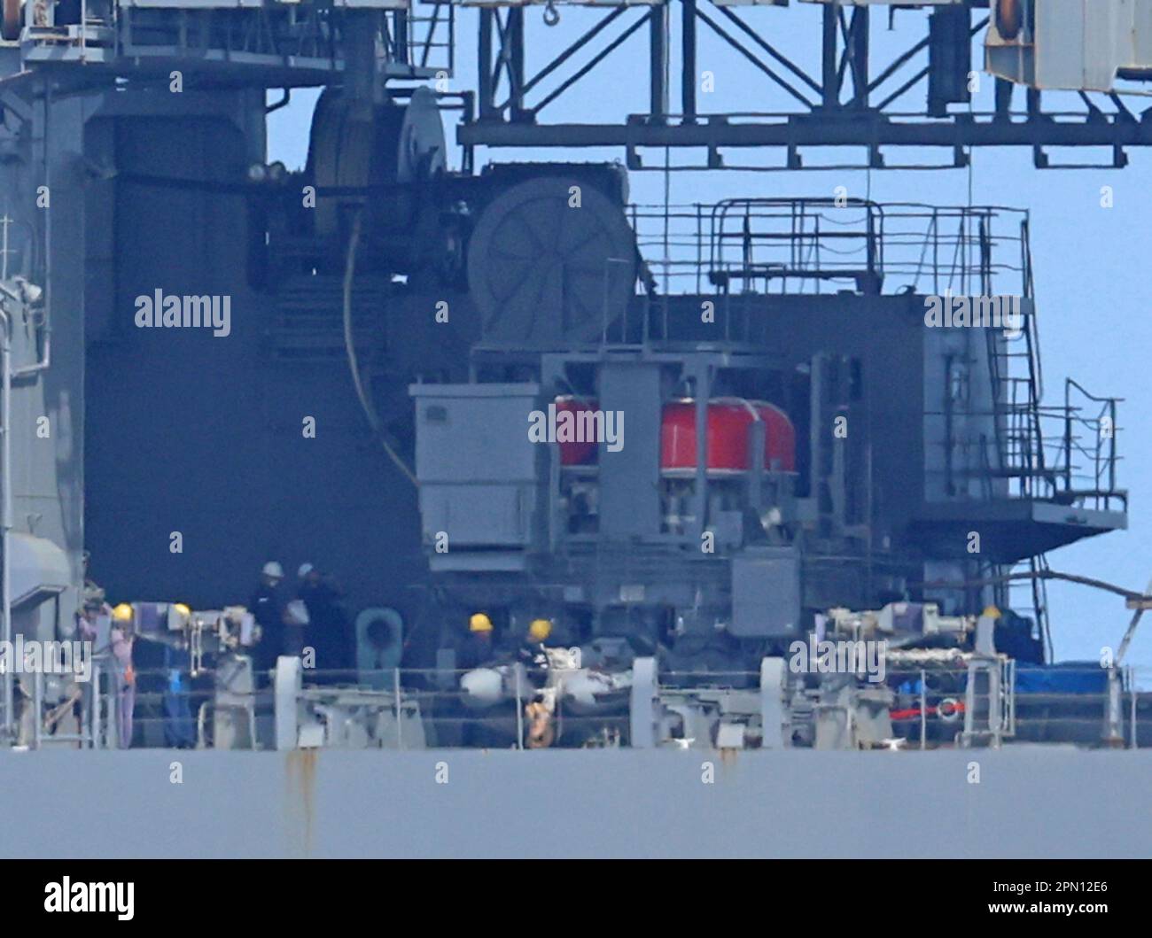 The Chihaya, a World-class submarine rescue ship of the Japan Maritime ...