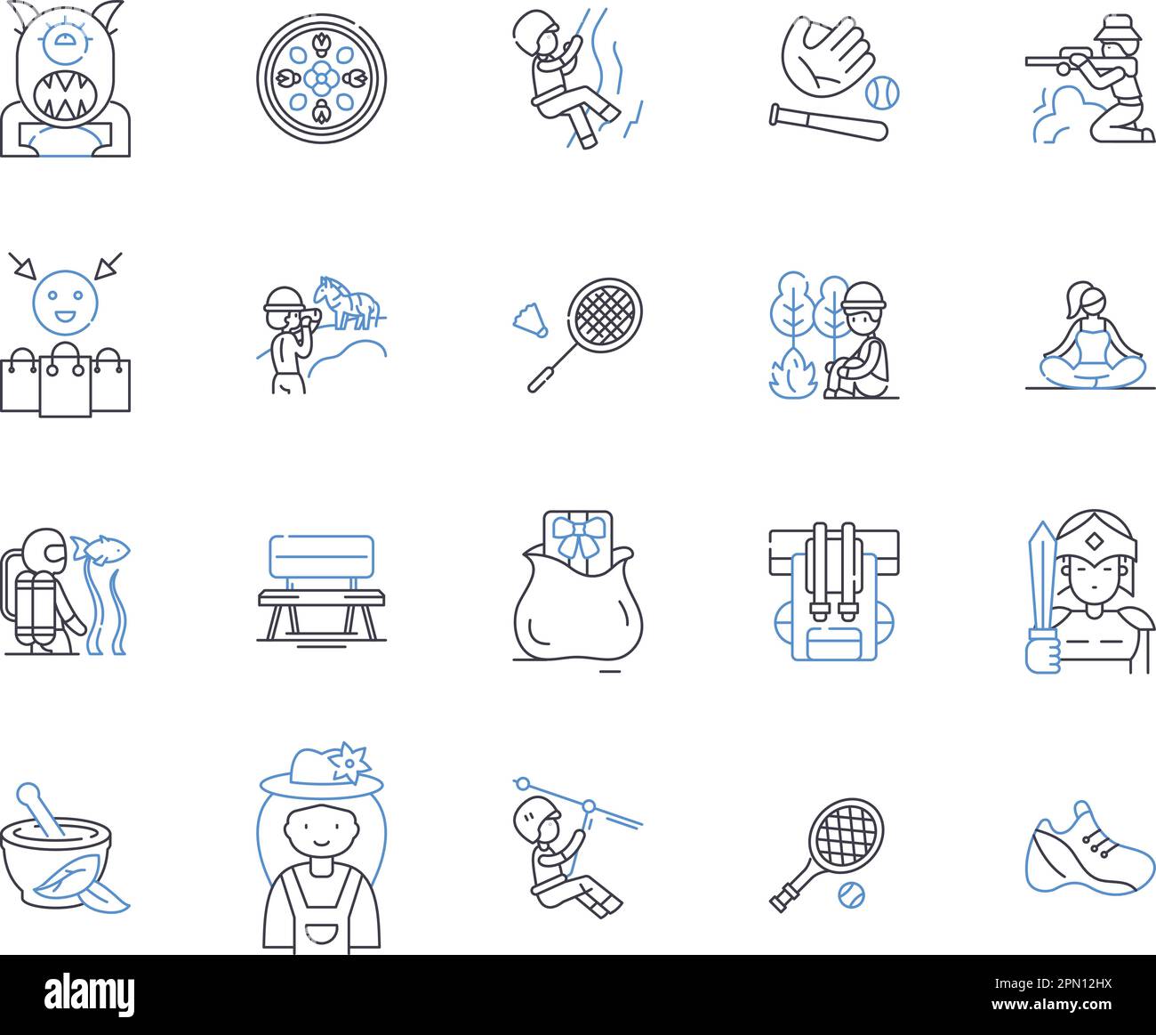 Art therapy outline icons collection. Art, Therapy, Painting, Drawing ...
