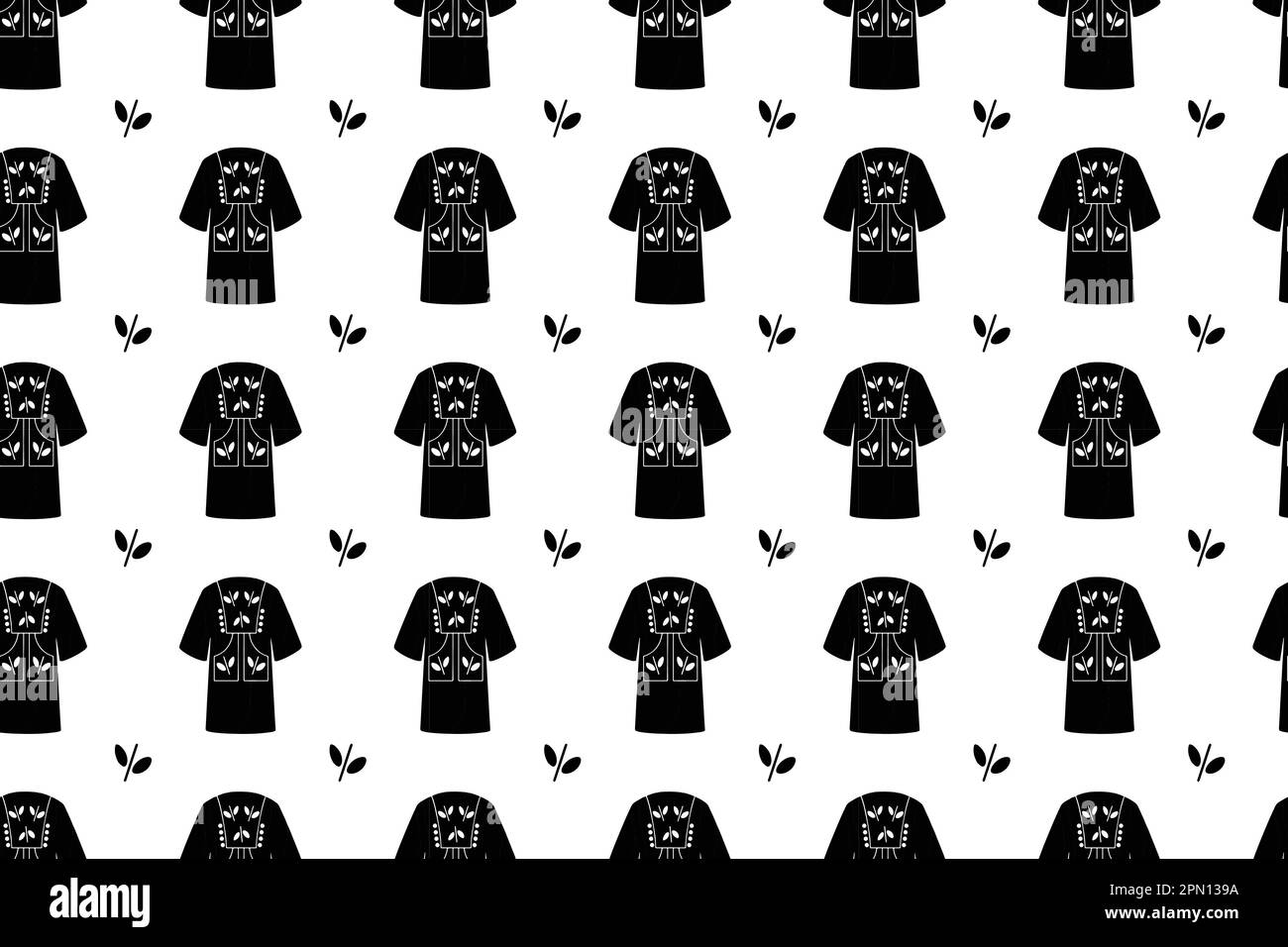 Vector black color ethnic tribal geometric shape seamless background ...