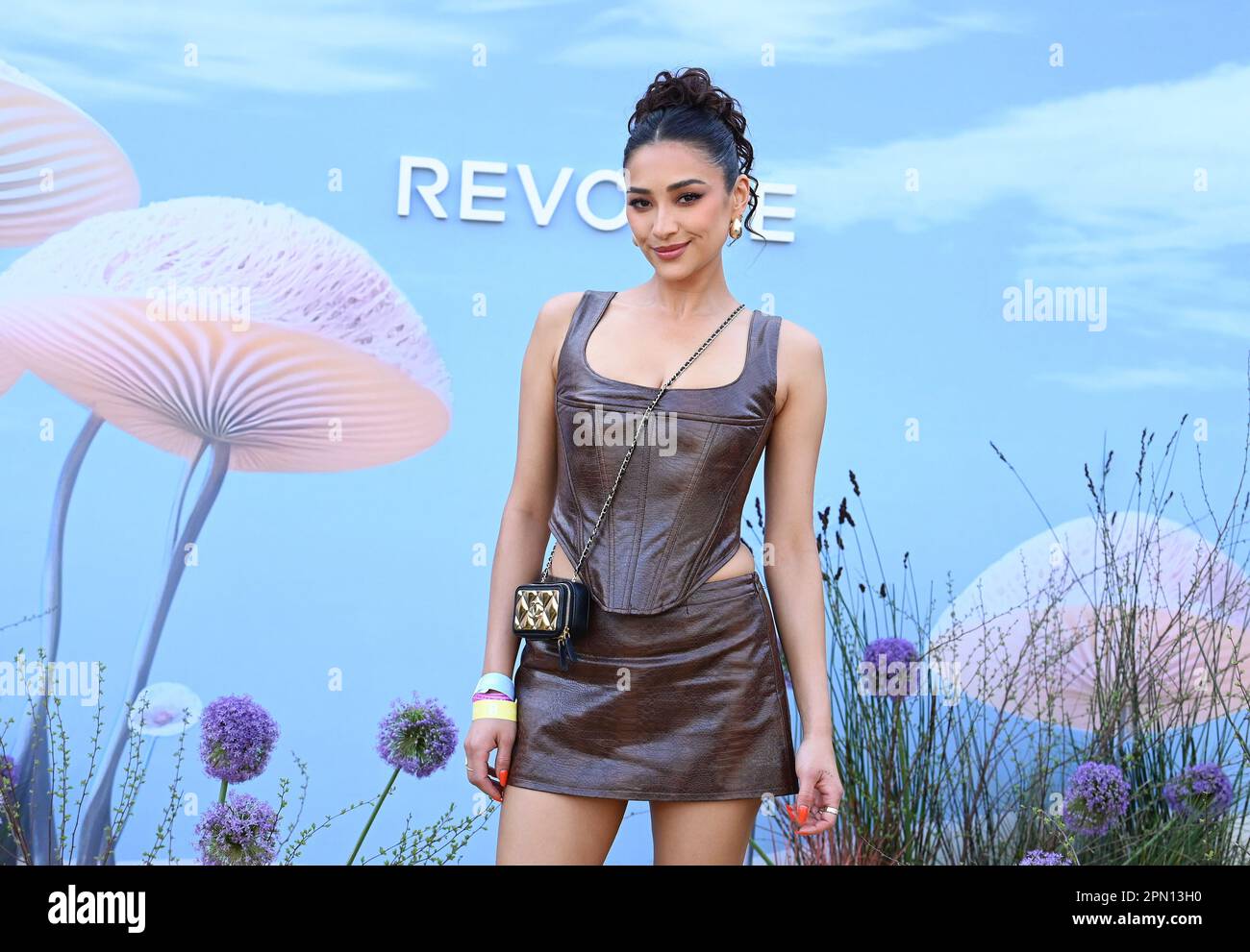 Shay Mitchell arriving at the sixth annual Revolve Festival held at ...