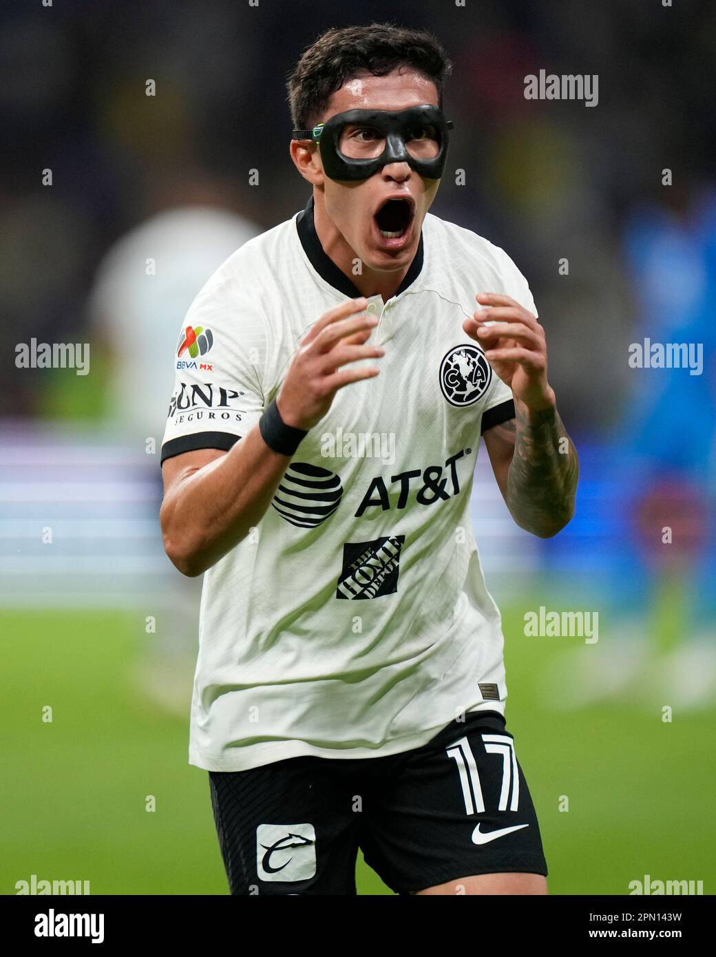 America's Alejandro Zendejas celebrates scoring his side's opening goal ...