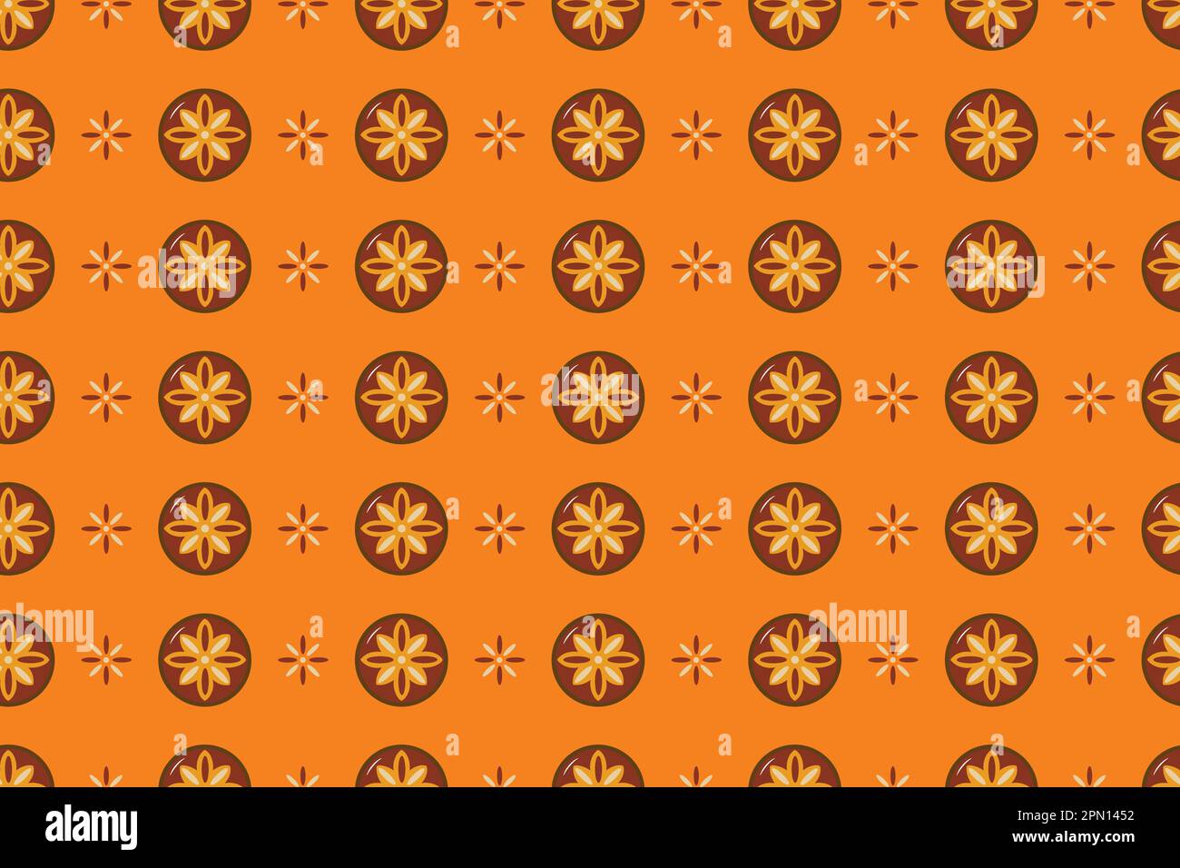 Oriental pattern on orange background. Aztec style beautiful embroidery ...