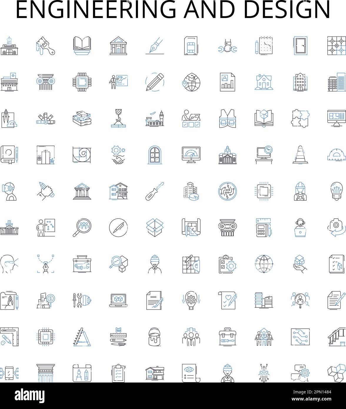 Engineering and design outline icons collection. Engineering, Design ...