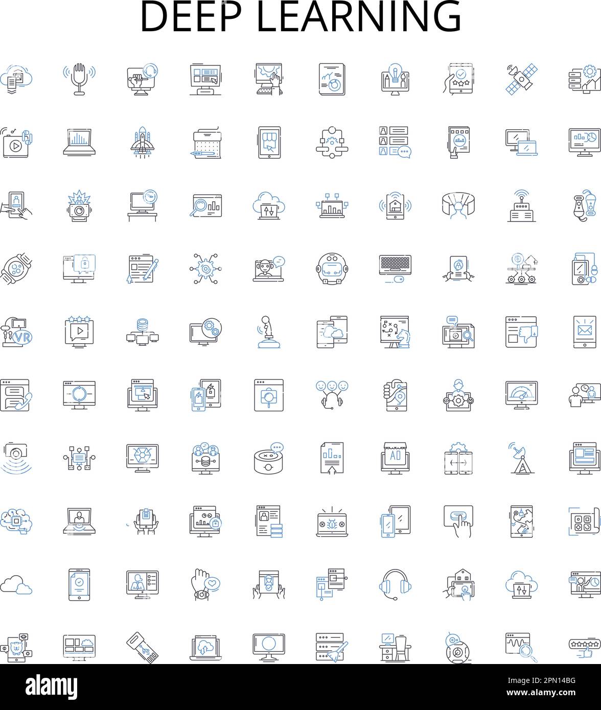 Deep learning outline icons collection. Deep, Learning, Neural ... Deep learning outline icons collection. Deep, Learning, Neural ...