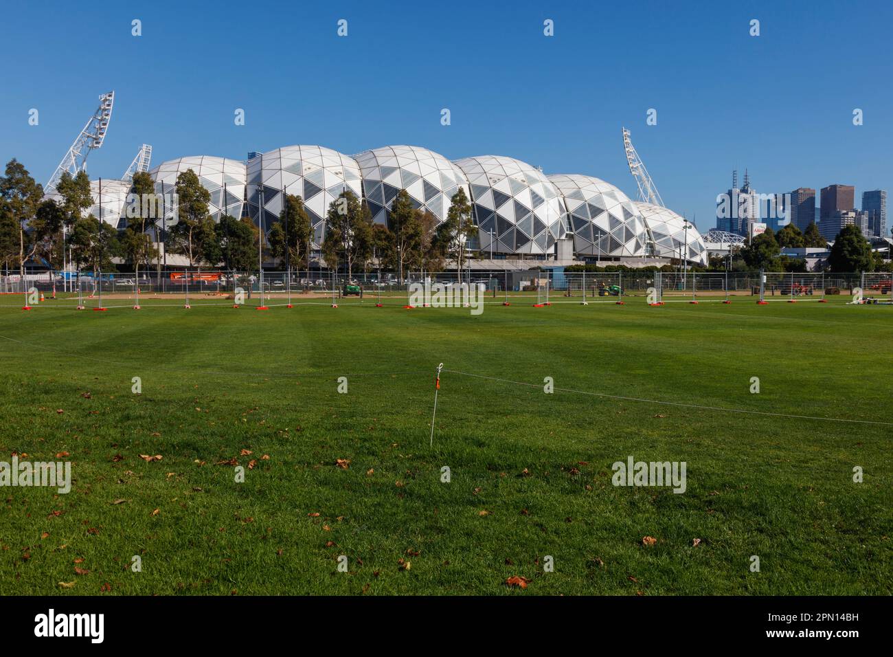 Melbourne Rectangular Stadium - AAMI Park - Soccer Stadium Stock Photo ...