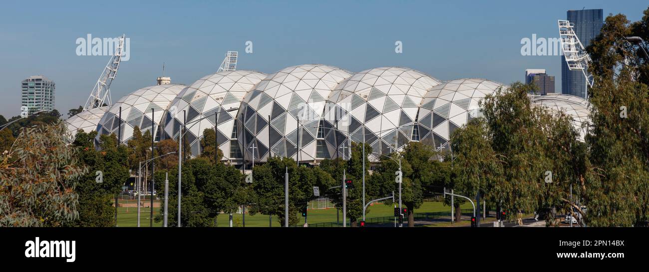 Melbourne Rectangular Stadium - AAMI Park - Soccer Stadium Stock Photo ...