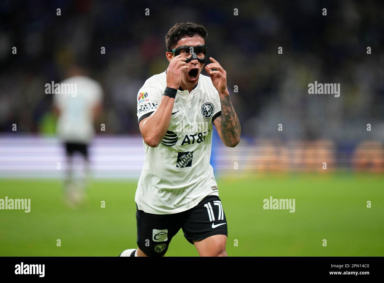 America's Alejandro Zendejas celebrates scoring his side's opening goal ...