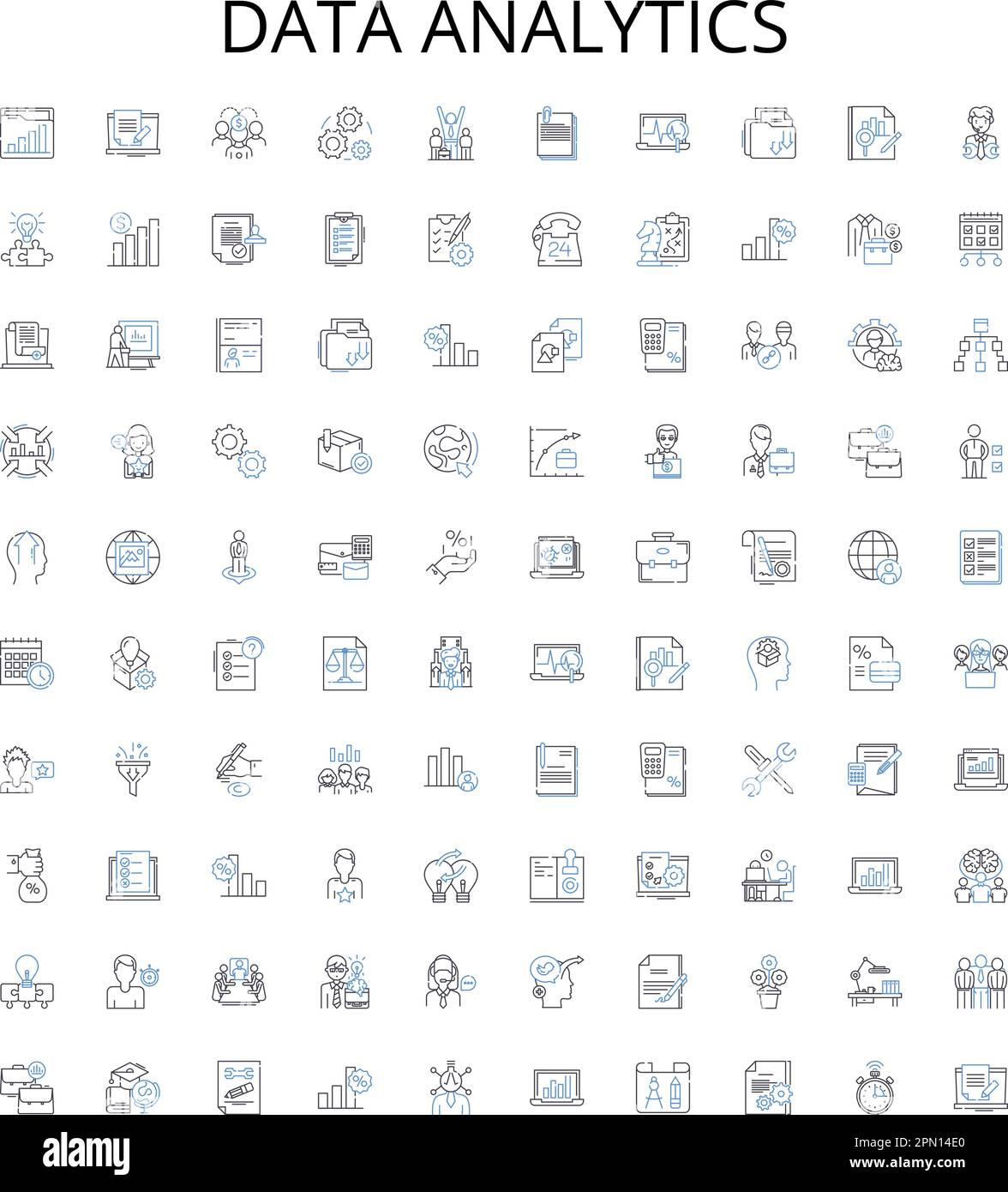 Data Analytics outline icons collection. Data, Analytics, Science ... Data Analytics outline icons collection. Data, Analytics, Science ...
