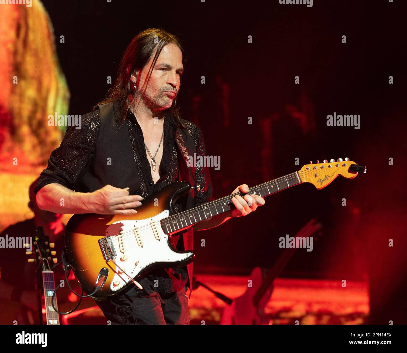 MIAMI, FL - APRIL 15: Sergio Vallin of MANA performs during MANA Mexico ...