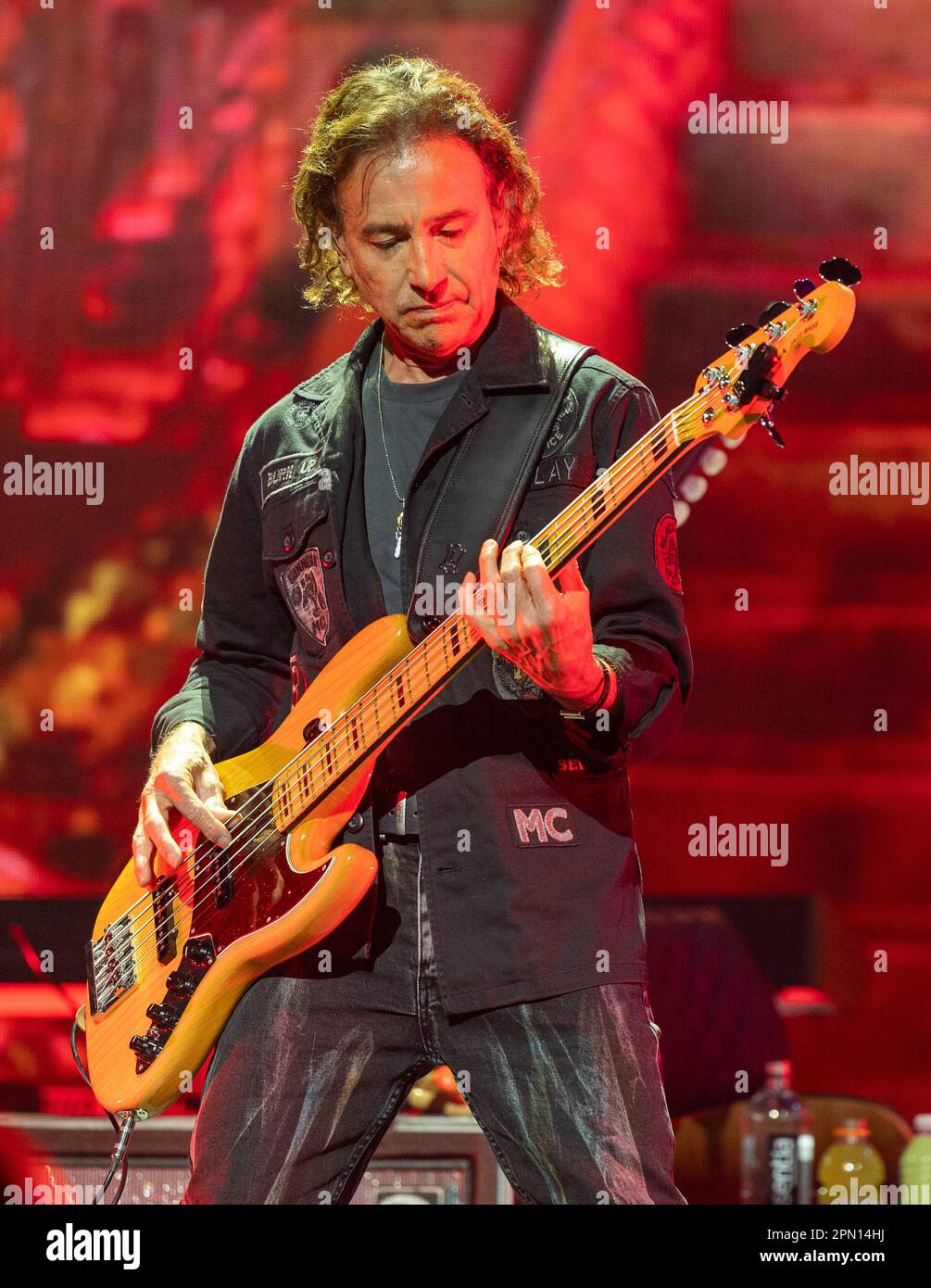 MIAMI, FL - APRIL 15: Juan Calleros of MANA performs during MANA Mexico ...