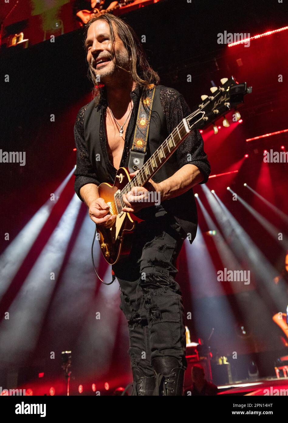 MIAMI, FL - APRIL 15: Sergio Vallin of MANA performs during MANA Mexico ...