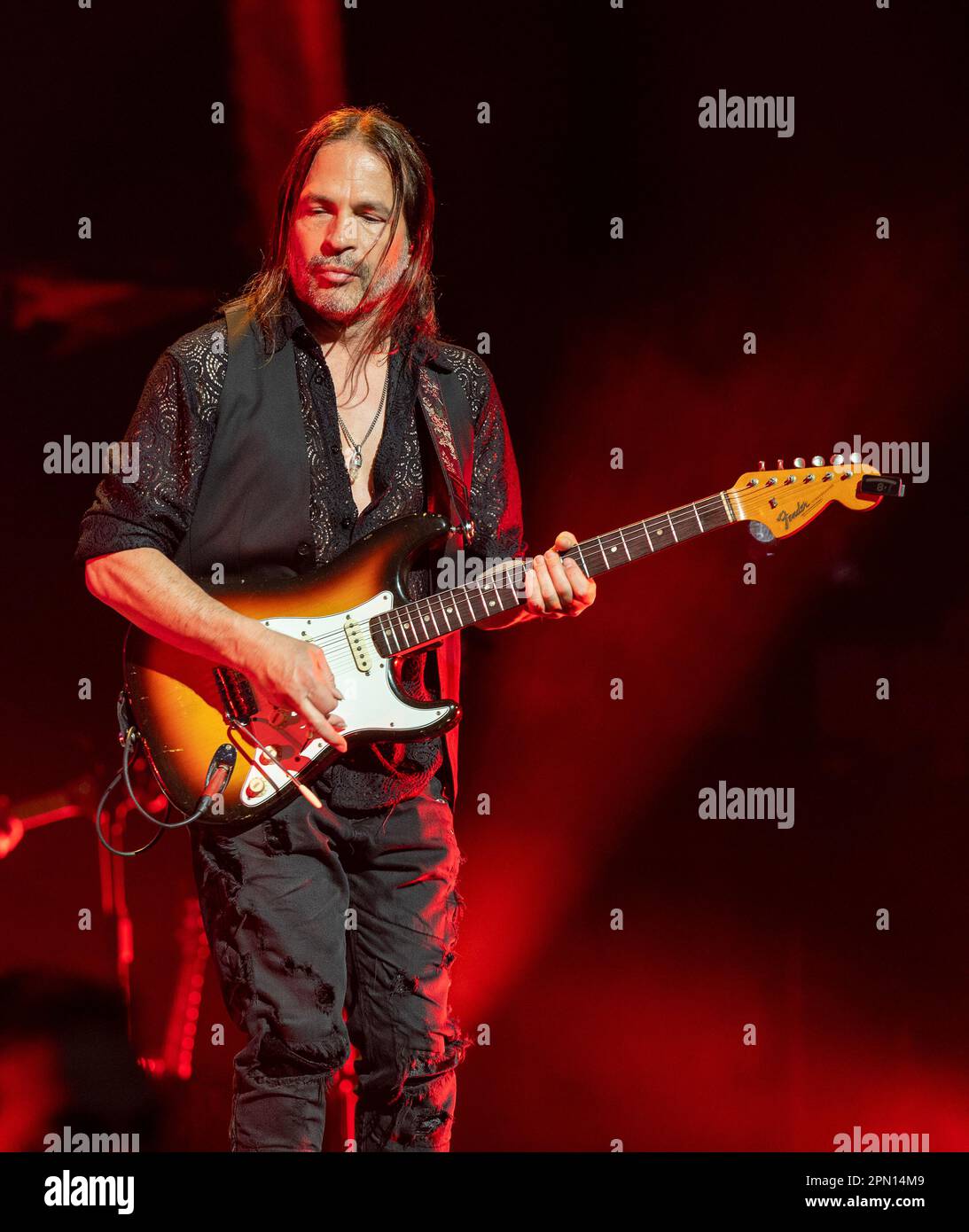 MIAMI, FL - APRIL 15: Sergio Vallin of MANA performs during MANA Mexico ...