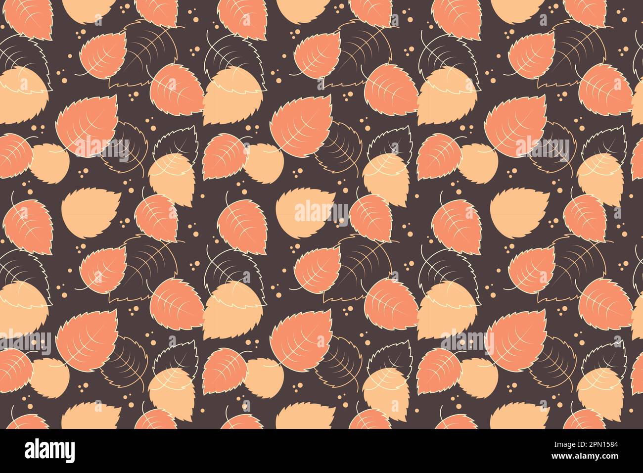 Botanical artistic pattern illustration, seamless with hand drawn ...
