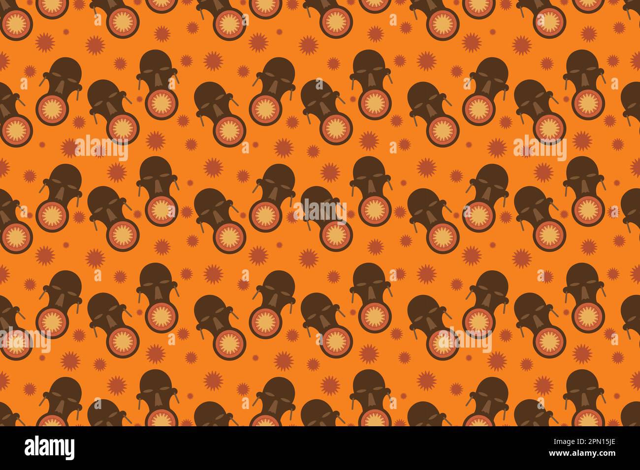 Seamlessafrican man pattern. Abstract african background of humans ...